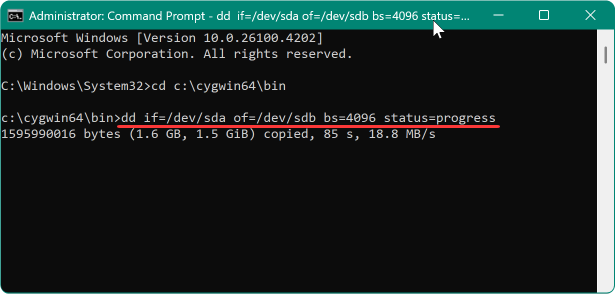 How to Clone Hard Drive with Command Prompt?