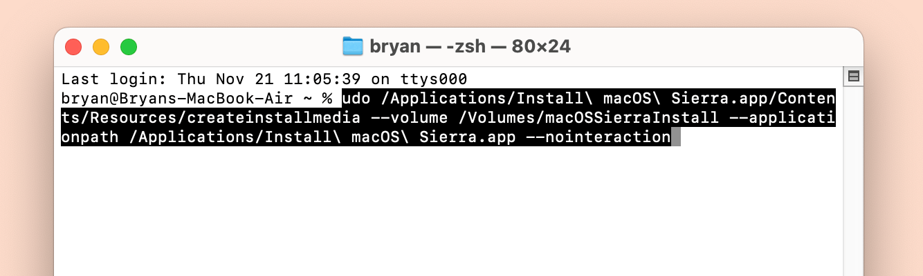 How To Create A Bootable Macos Sierra Usb Installer