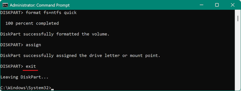 How To Create A New Partition Using Diskpart On Windows