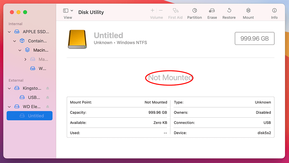 Solved External Hard Drive Not Mounting On Macos Big Sur