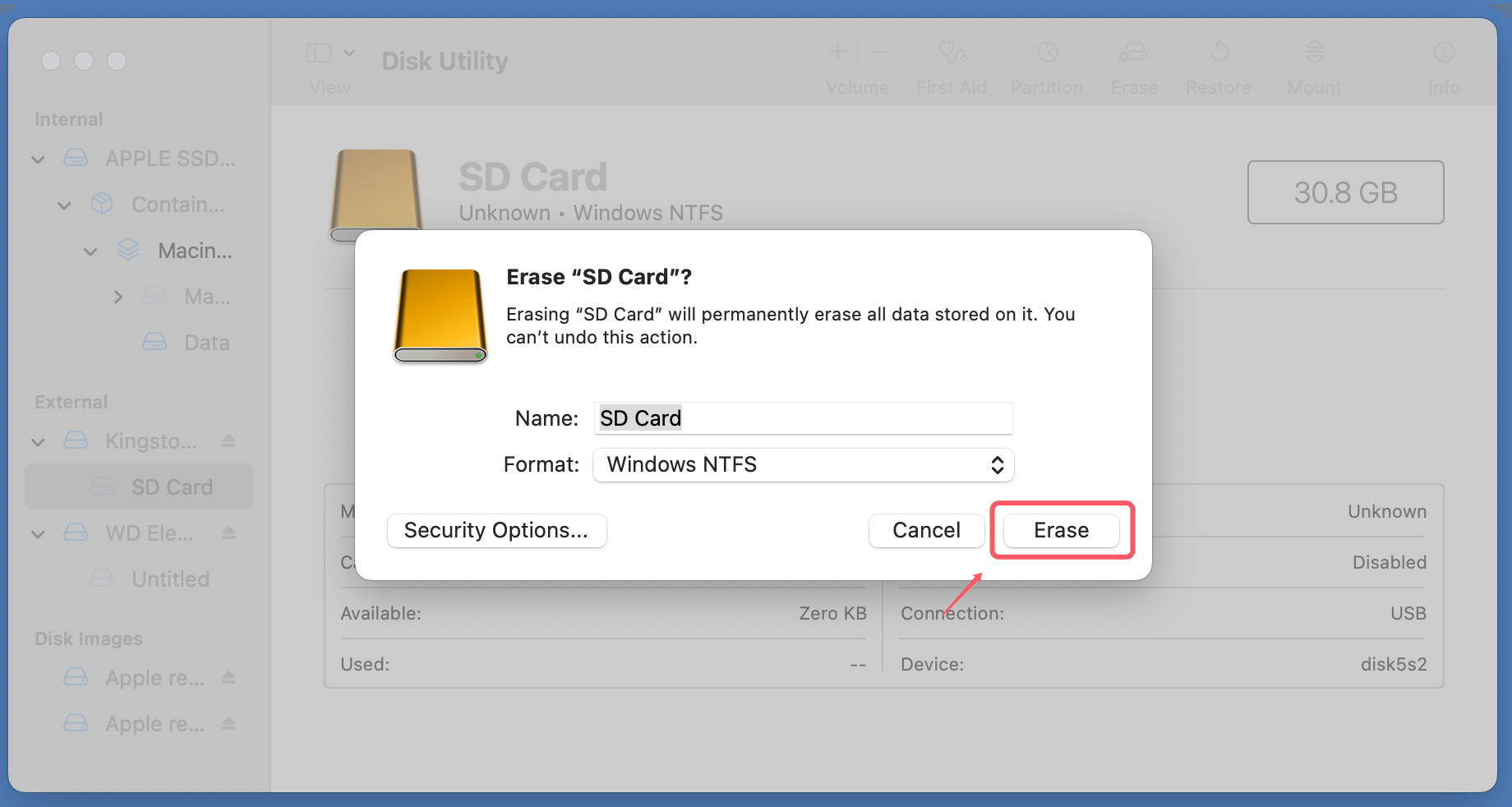 How To Format An Sd Card To Ntfs On Mac