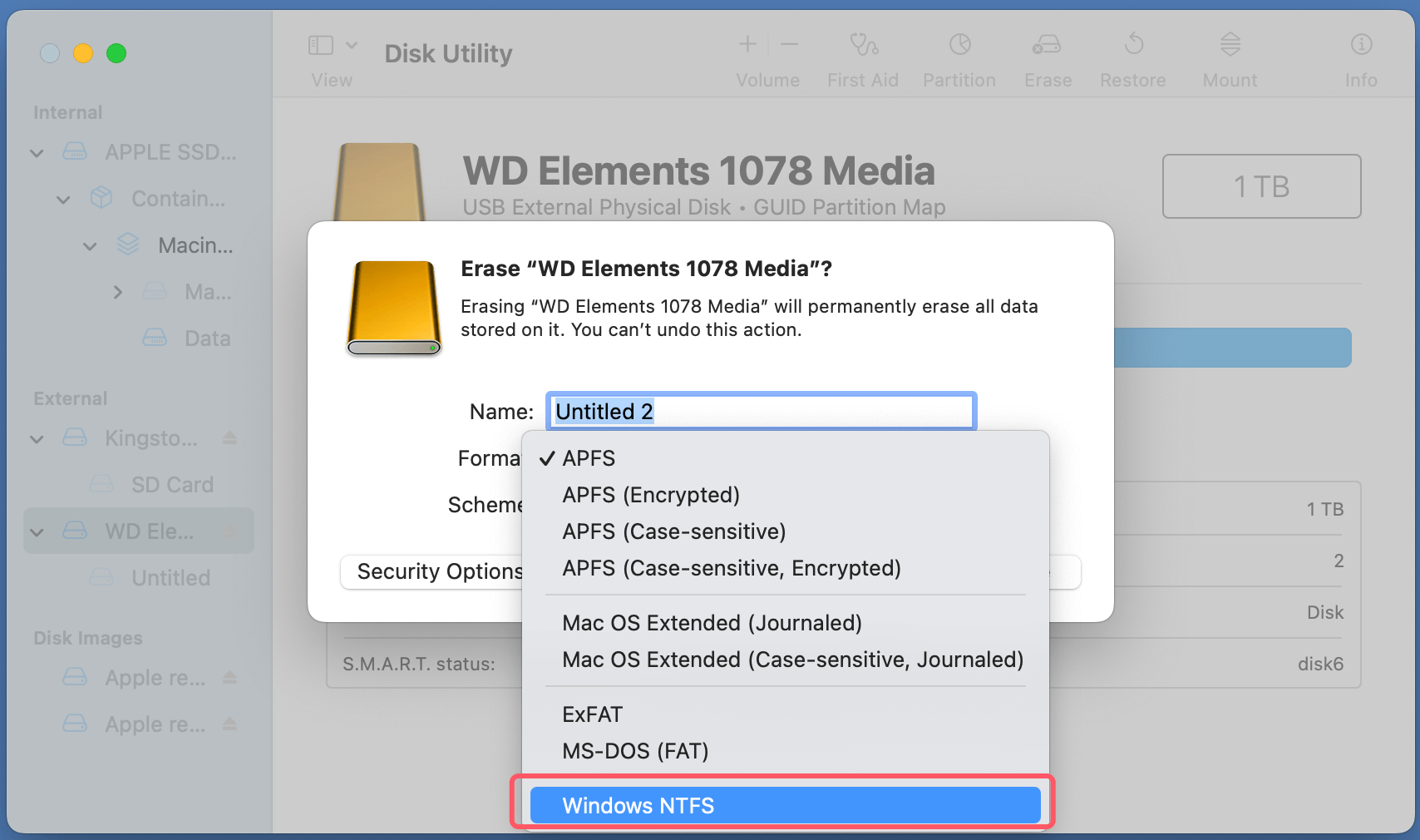 How To Format A Seagate Or Wd External Hard Drive To Ntfs On Mac And