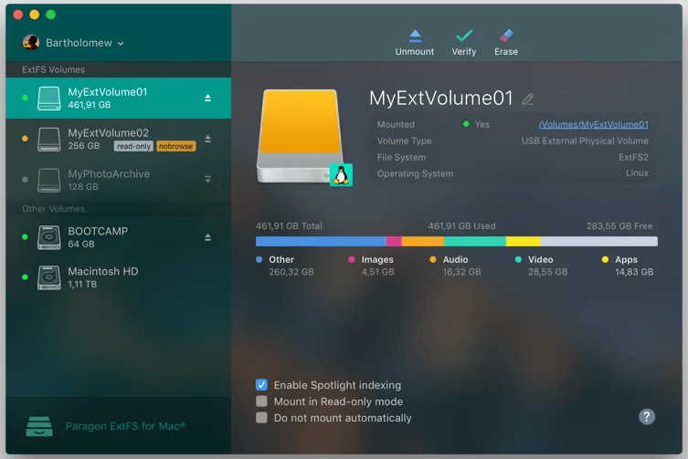 How To Mount And Read Ext4 Partition Or Volume On Mac