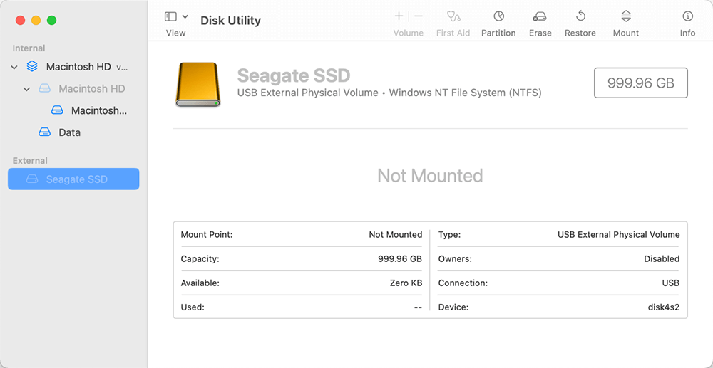 How To Fix Seagate External Hddssd Not Mounting On Mac Issue