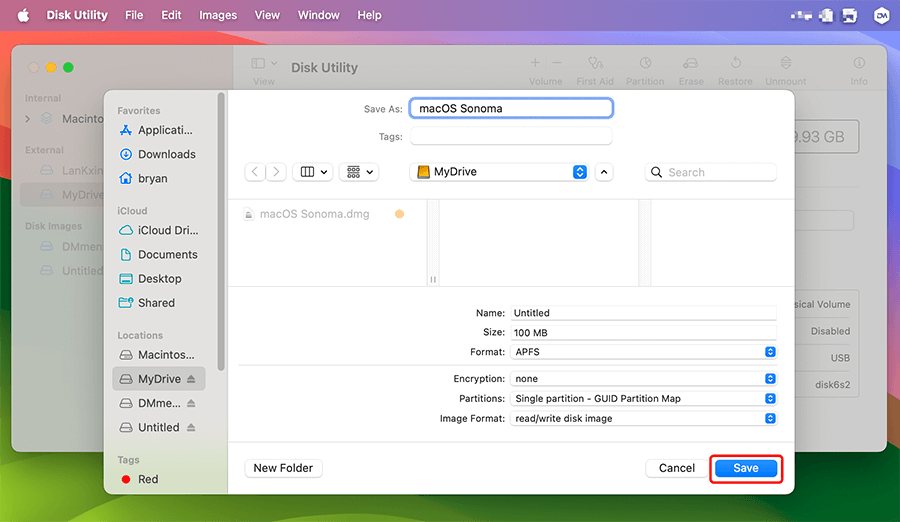 How to Create Disk Image Backup on macOS Sonoma? 2 Ways