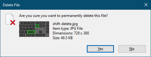 Recover Files Deleted with Shift + Del Keys