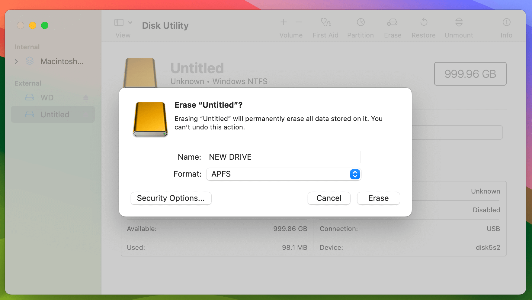 How to Use NTFS Drive on macOS Sonoma With/Without Formatting?
