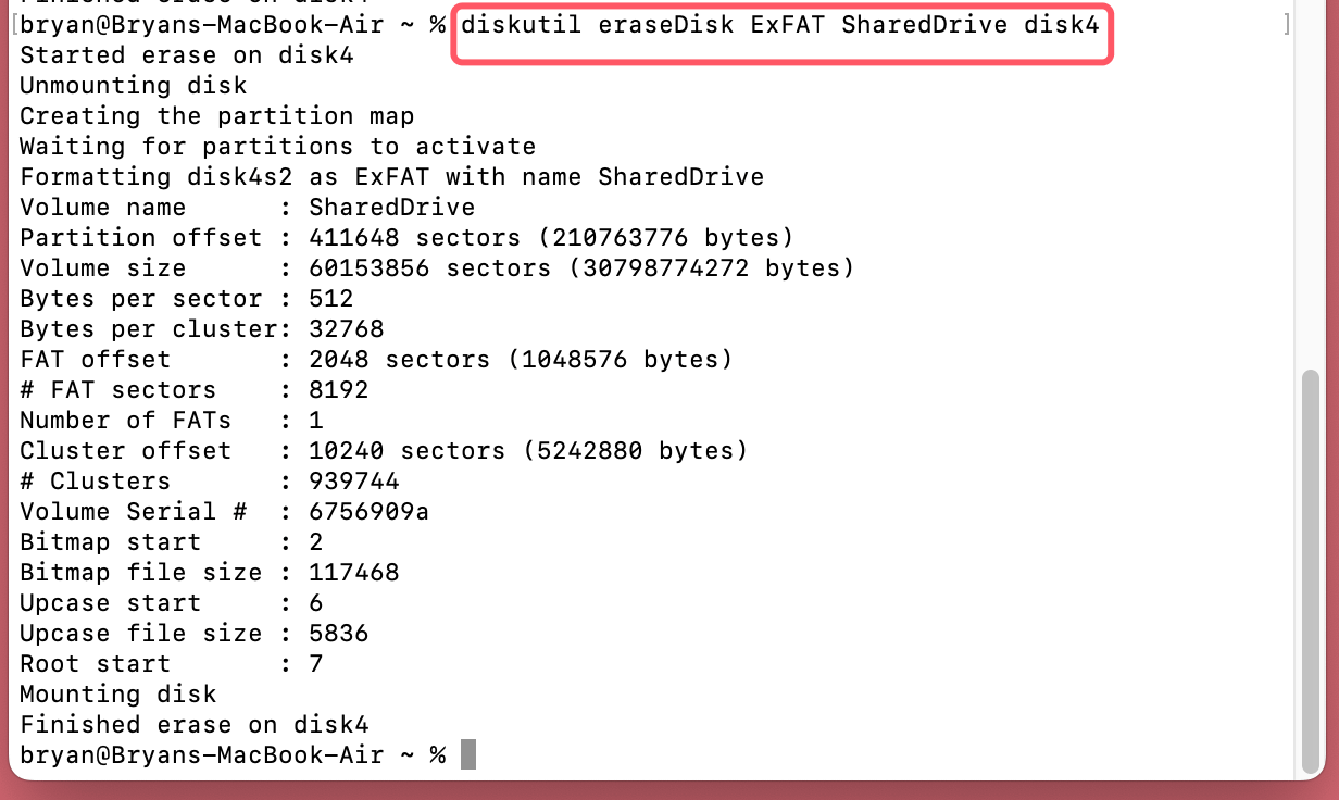 How To Use Terminal To Erase External Driveusb Drivesd Cardother