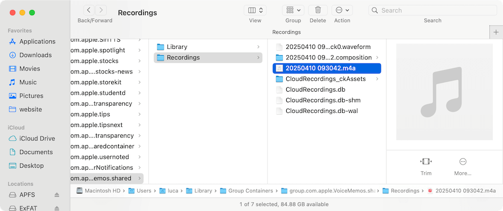 How to Locate Voice Memos on Mac?