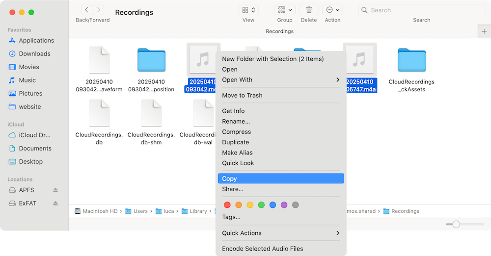How to Locate Voice Memos on Mac?