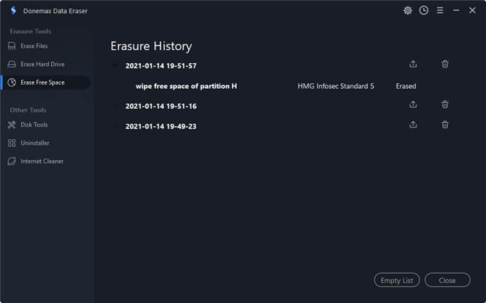 How to Use Donemax Data Eraser to Erase Data? - Donemax User Guide